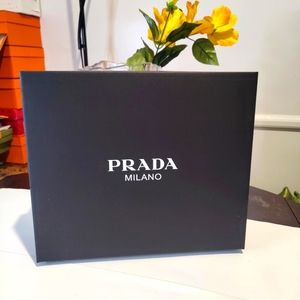 Prada | Other | Prada Medium Empty Shoe Gift Box Black | Poshmark